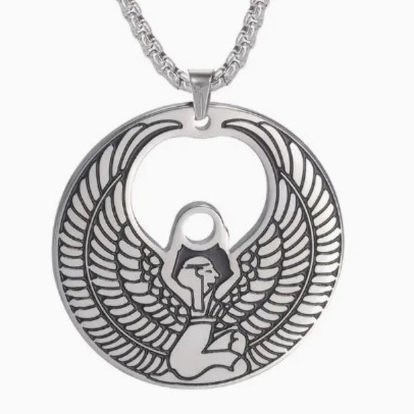 Stainless Steel | Accessories | Stainless Steel Isis Coin Pendant ...